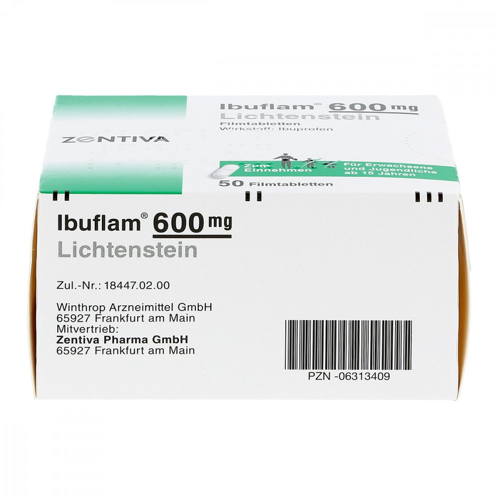Ibuflam 600mg Lichtenstein 50 stk günstig bei apo.com