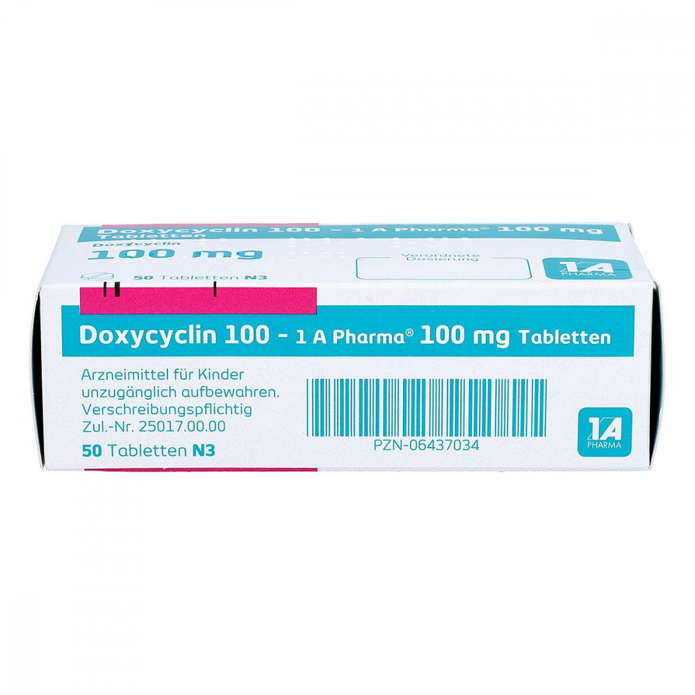 Doxycyclin 100-1A Pharma 50 stk günstig bei apo.com