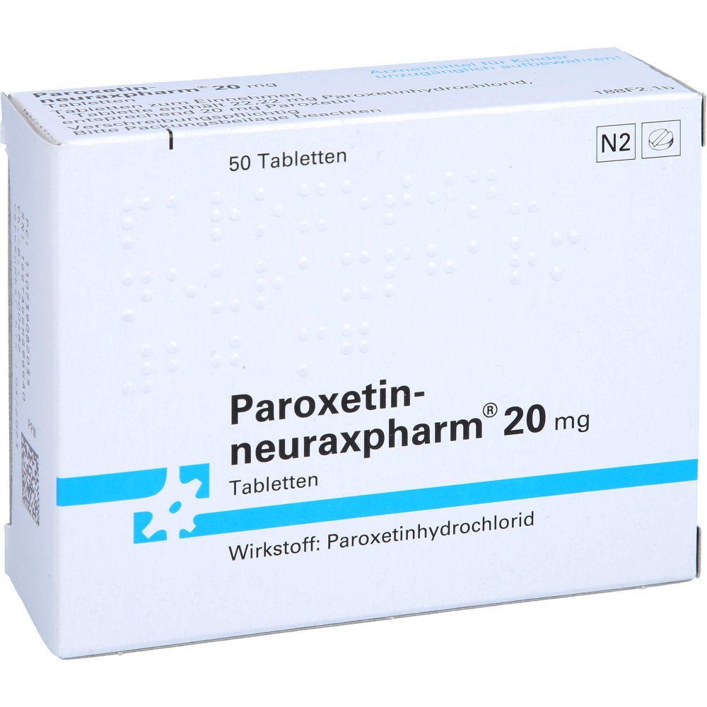 Paroxetin-neuraxpharm 20mg 50 stk günstig bei apo.com