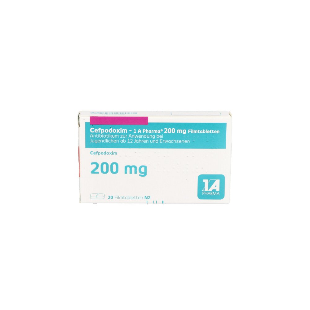 Cefpodoxim-1a Pharma 200 mg Filmtabletten 20 stk