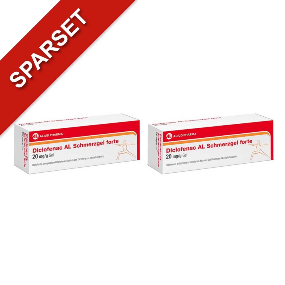 Diclofenac AL Schmerzgel Forte 20 Mg/g 2x180 g