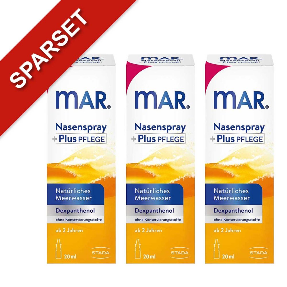 MAR Nasenspray mit Dexpanthenol und natürlichem Meerwasser 3x20 ml