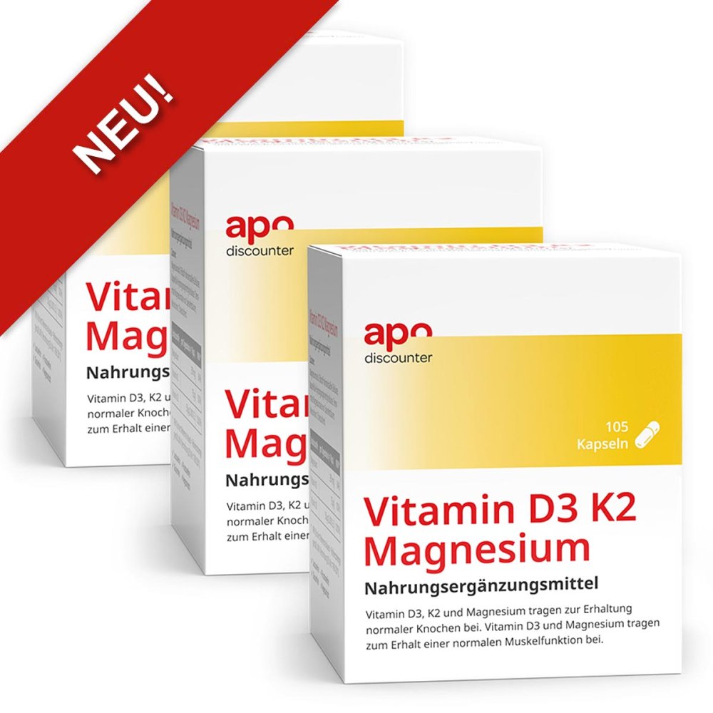 Vitamin D3 K2 Mg 2.000 I.E. Hartkapseln 3x105 stk
