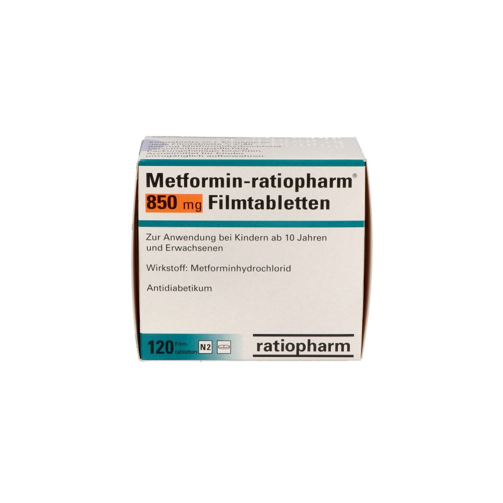 Metformin-ratiopharm 850 mg Filmtabletten 120 stk