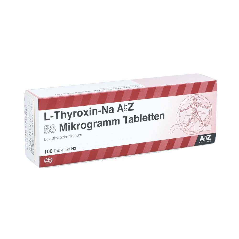 L-Thyroxin-Na AbZ 88 Mikrogramm 100 stk günstig bei apo.com