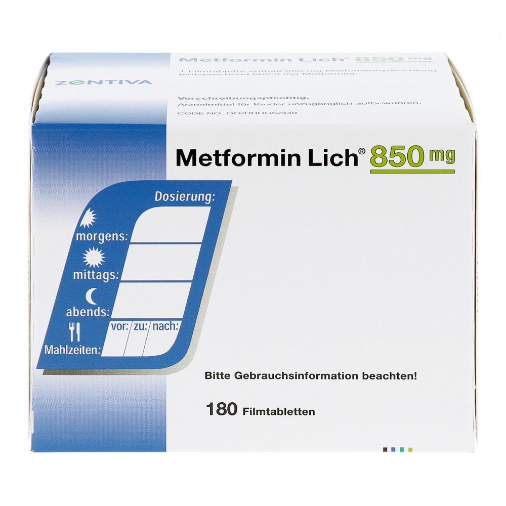 Metformin Lich 850mg 180 stk günstig bei apo.com