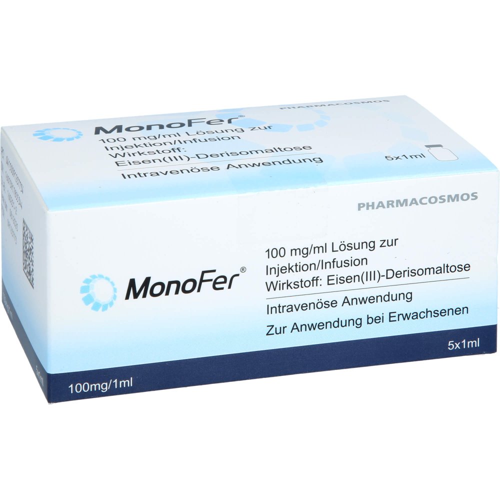 Monofer 100 mg/ml Lösung zur, zum injektion/infusion Dsfl. 5X1 ml