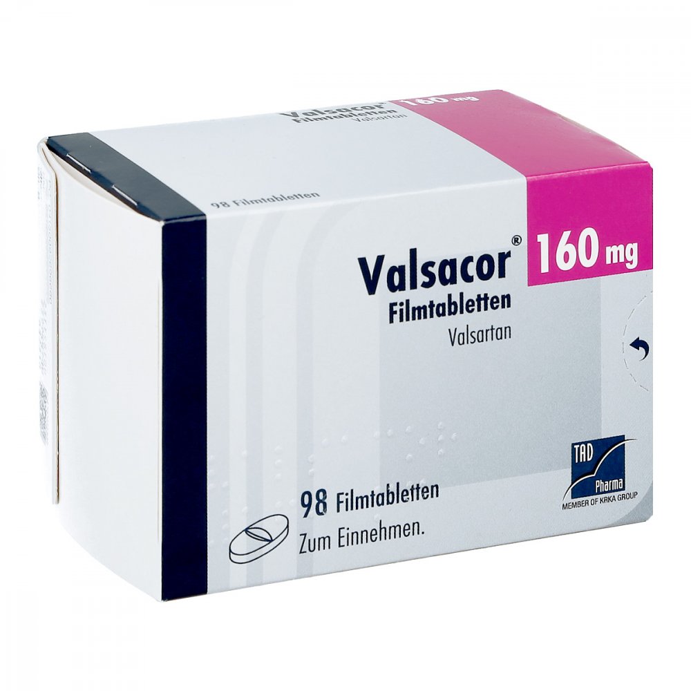 Valsacor 160mg 98 stk günstig in der Online Apotheke apo.com bestellen