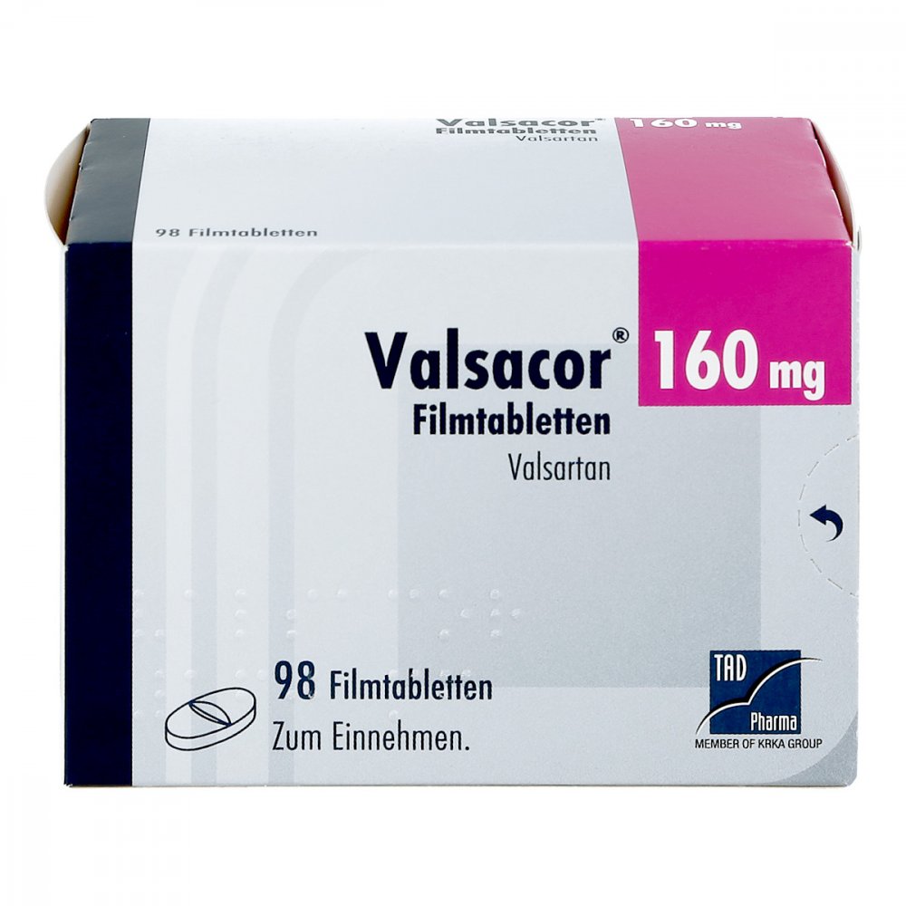 Valsacor 160mg 98 stk günstig in der Online Apotheke apo.com bestellen