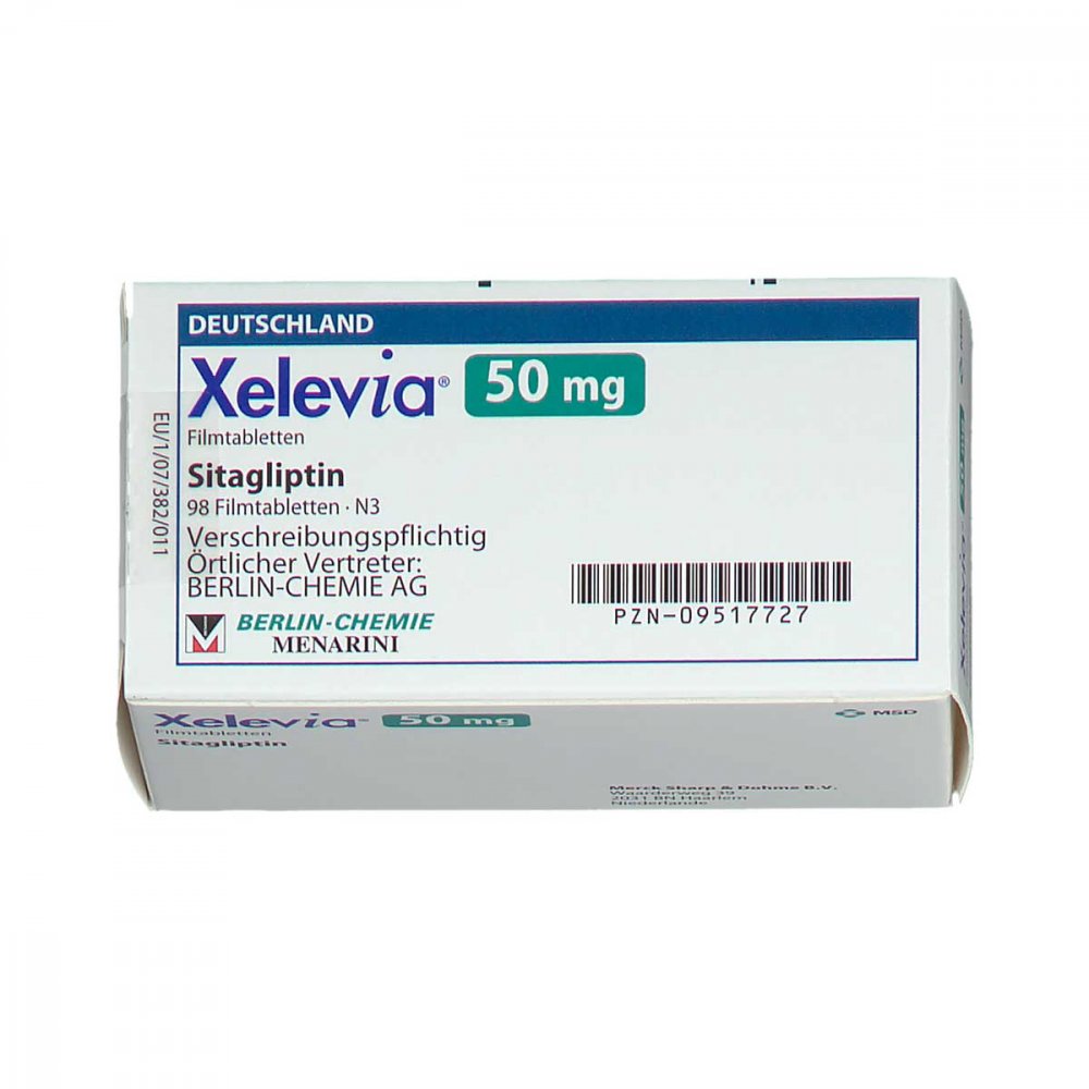 Xelevia 50mg 98 stk günstig in der Online Apotheke apo.com bestellen