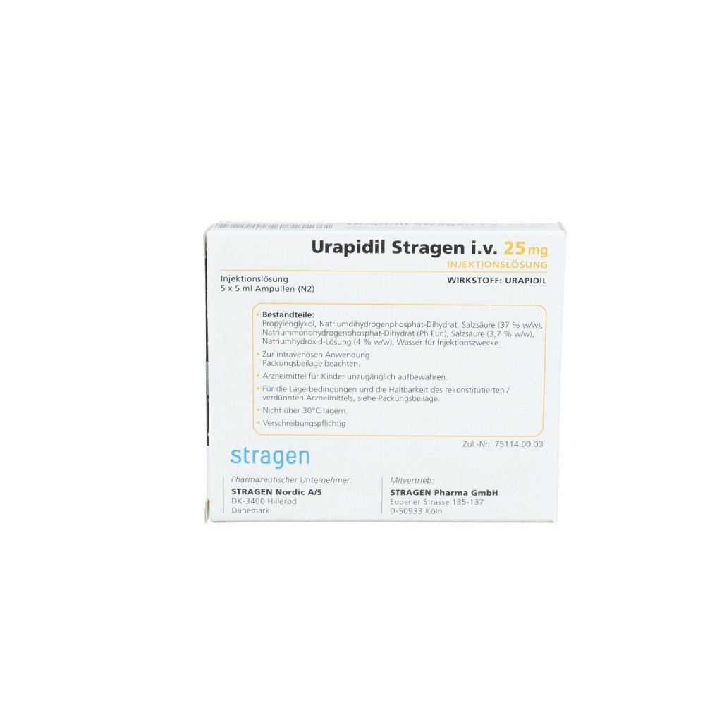 Urapidil Stragen intravenös 25 mg Ampullen 5 stk
