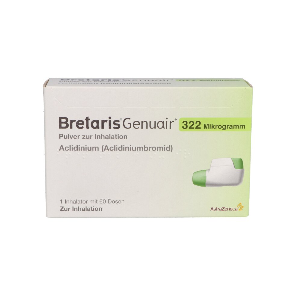 Bretaris Genuair 322 [my]g Pulver zur, zum Inhalation 1x6 1 stk
