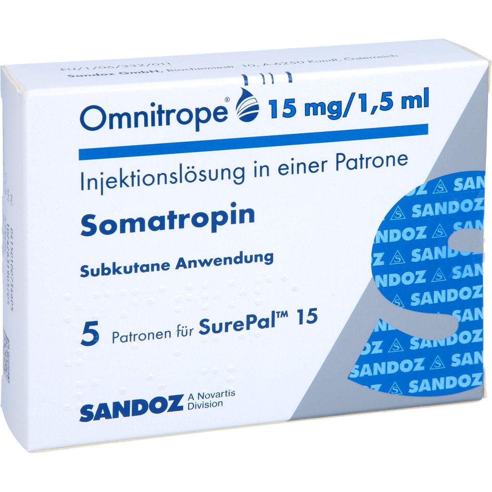 Omnitrope 15 mg/1,5 ml Injektionslösung für SurePal 5 stk