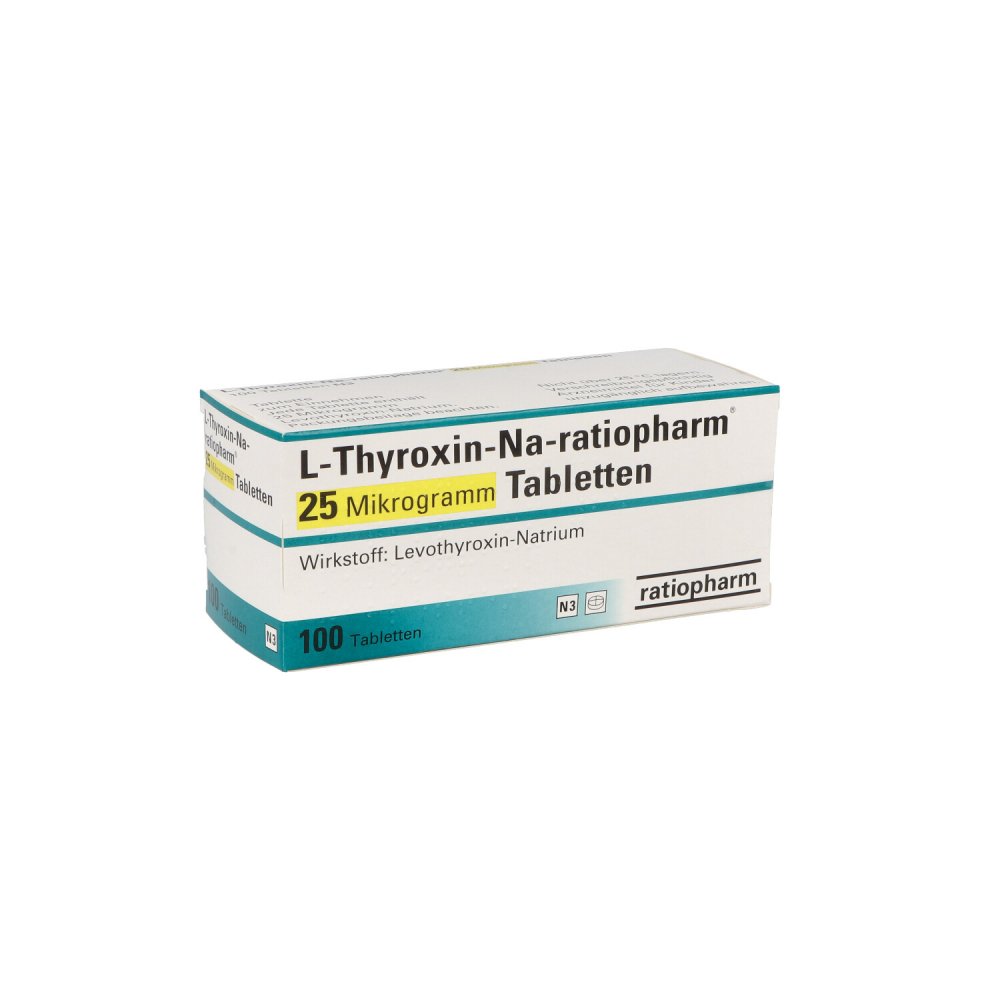 L-thyroxin-na ratiopharm 25 Mikrogramm Tabletten 100 stk
