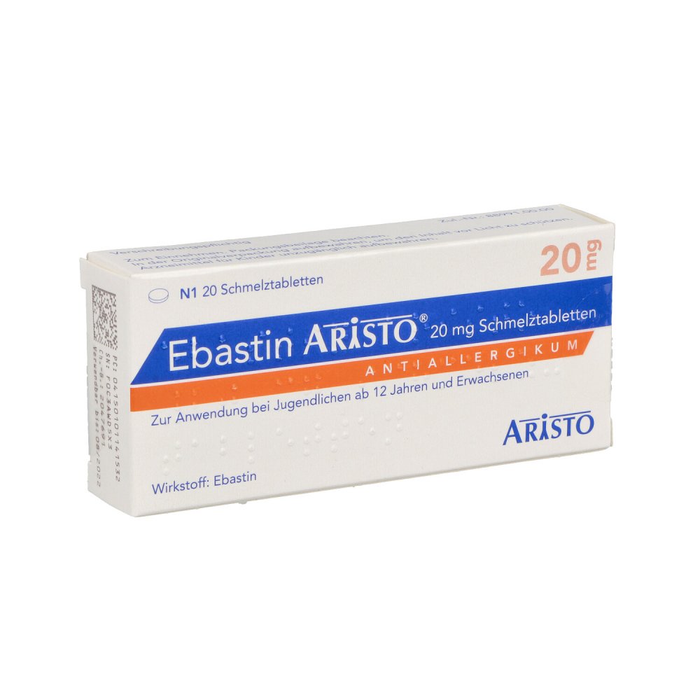Ebastin Aristo 20 mg Schmelztabletten 20 stk