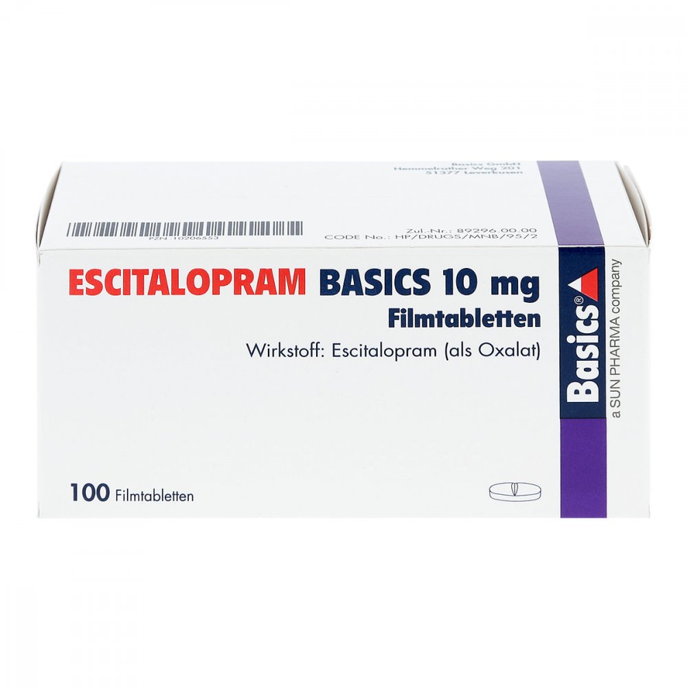 ESCITALOPRAM BASICS 10mg 100 stk günstig bei apo.com