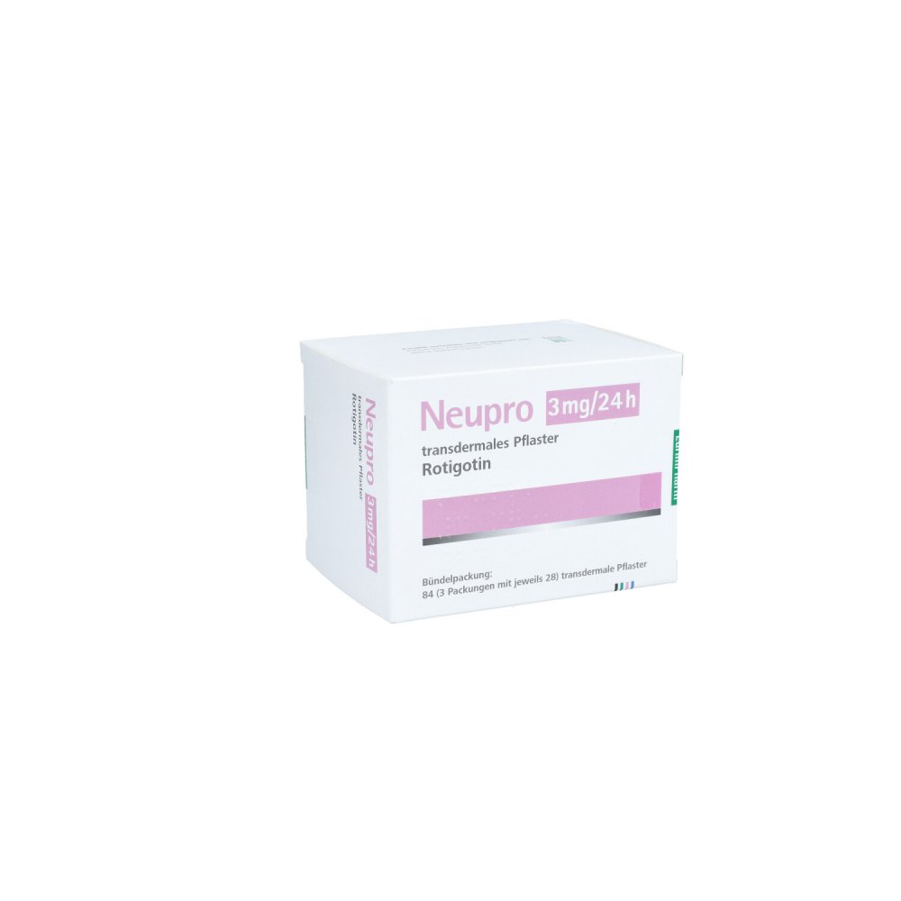Neupro 3mg/24h 84 stk günstig in der Online Apotheke apo.com bestellen
