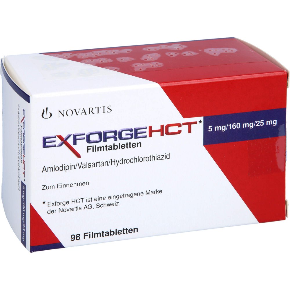 Exforge HCT 5mg/160mg/25mg 98 stk günstig bei apo.com