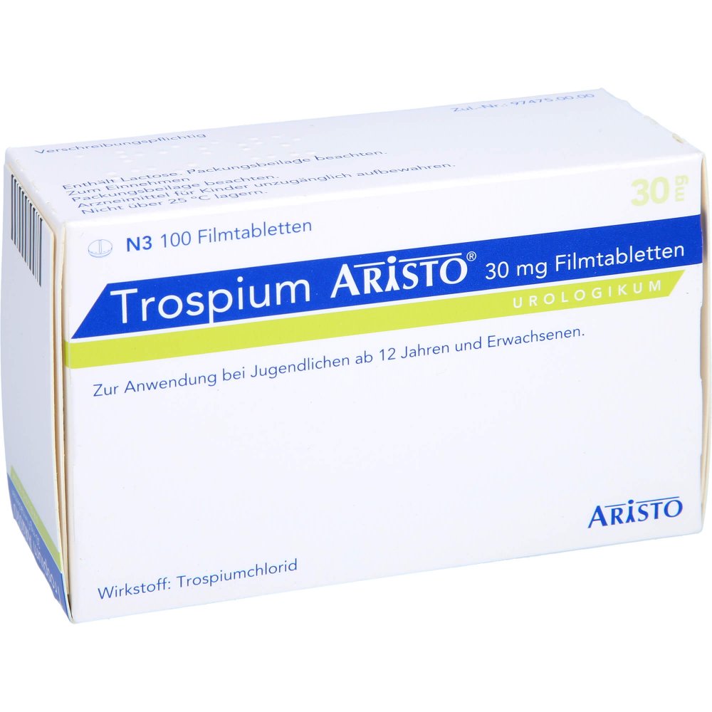 Trospium Aristo 30 mg Filmtabletten 100 stk