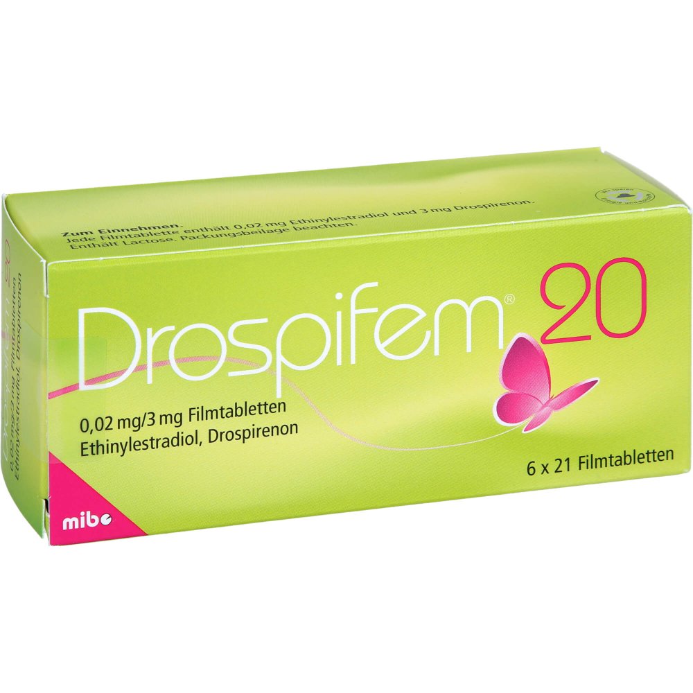 Drospifem 20 0,02mg/3mg 6X21 stk günstig bei apo.com