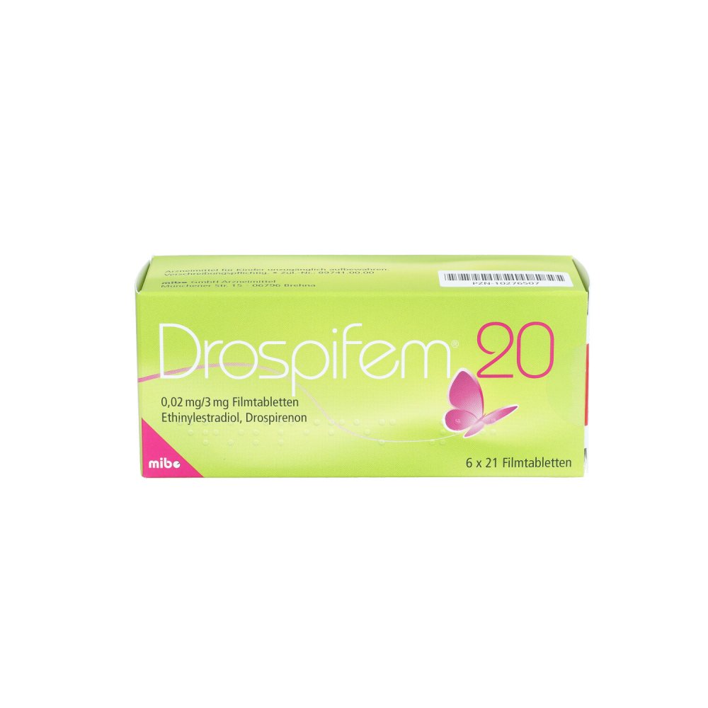 Drospifem 20 0,02mg/3mg 6X21 stk günstig bei apo.com