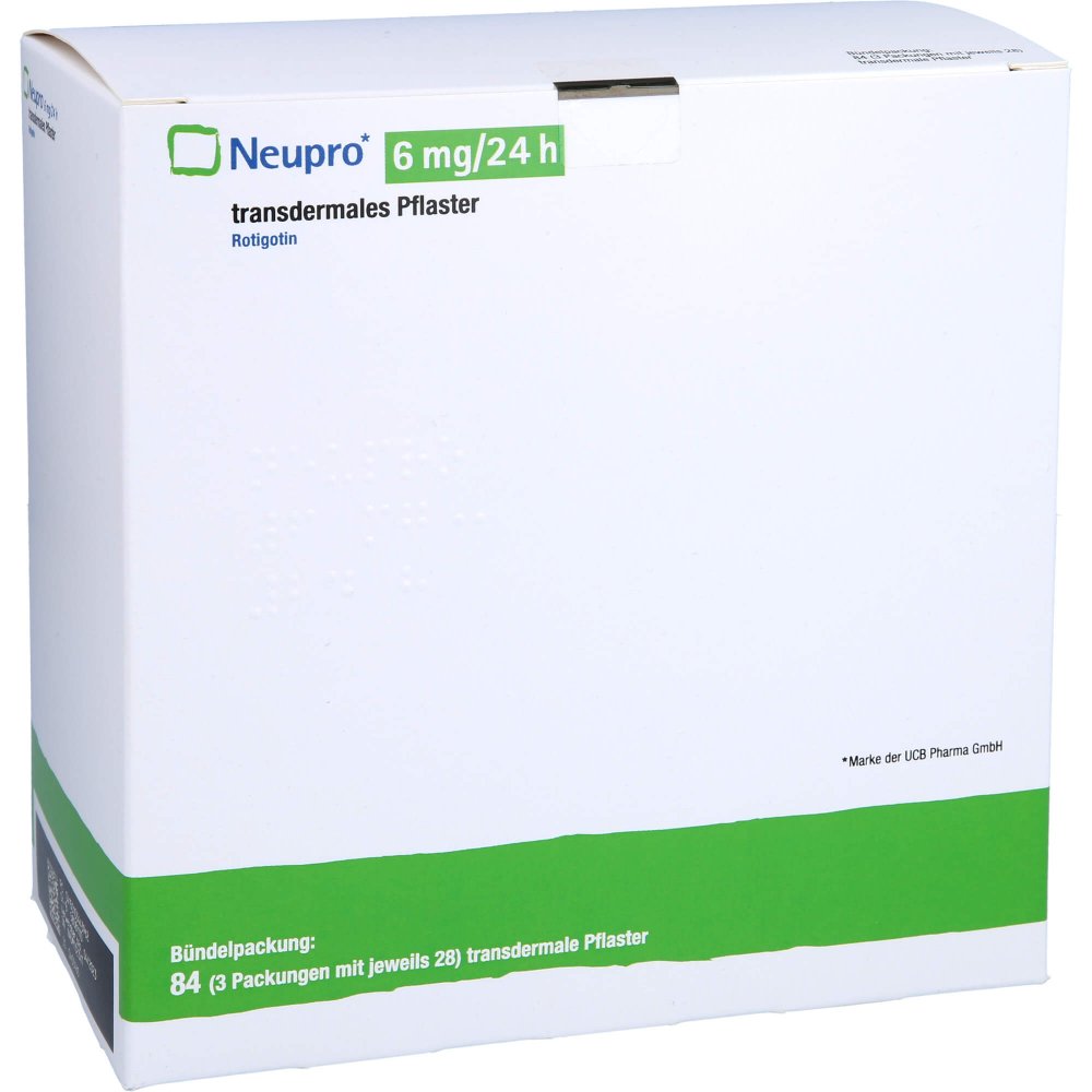 Neupro 6mg/24h 84 stk günstig in der Online Apotheke apo.com bestellen