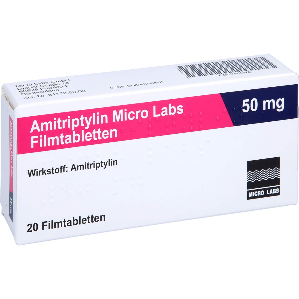 Amitriptylin-Micro Labs 50mg 20 stk günstig bei apo.com