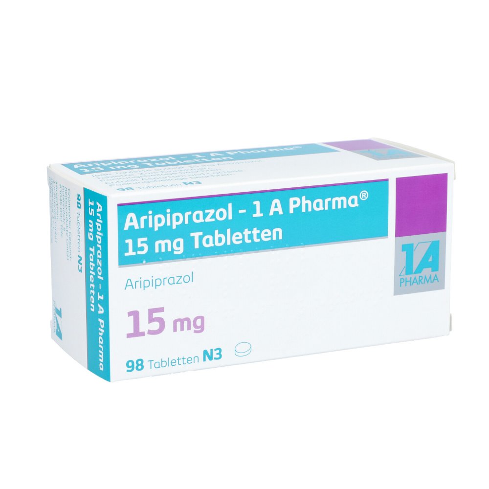 Aripiprazol-1A Pharma 15mg 98 stk günstig bei apo.com