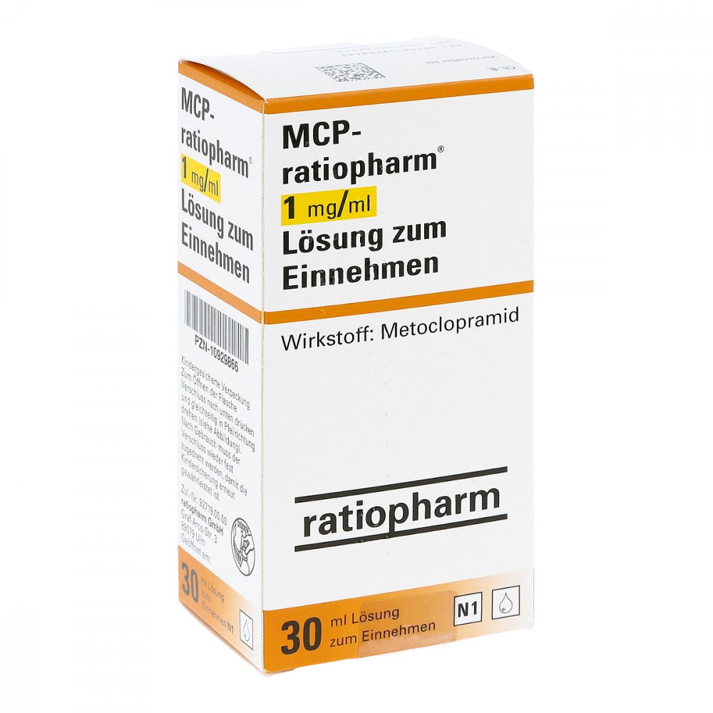 Mcp ratiopharm 1 mg/ml Lösung zum Einnehmen 30 ml