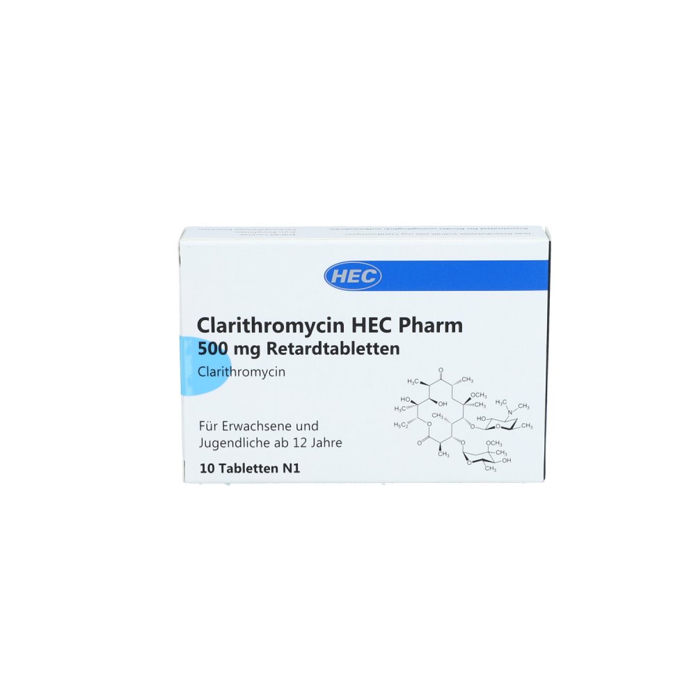 Clarithromycin HEC Pharm 500mg 10 stk günstig bei apo.com
