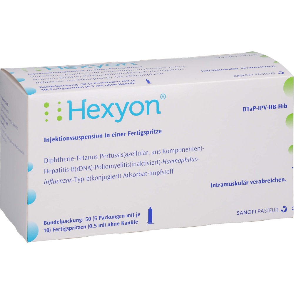 Hexyon Injektionssuspension 50X0.5 ml günstig bei apo.com
