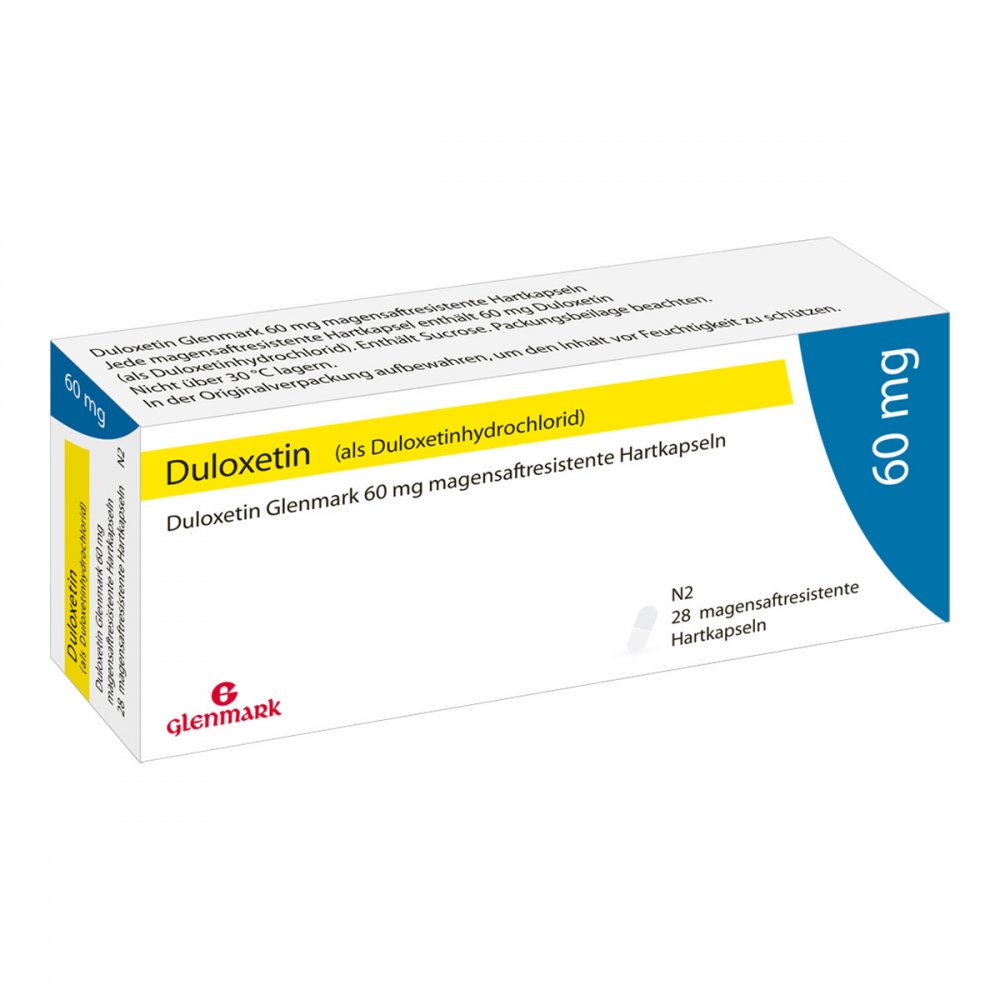 Duloxetin Glenmark 60 mg magensaftresistente Hartkapsel 28 stk