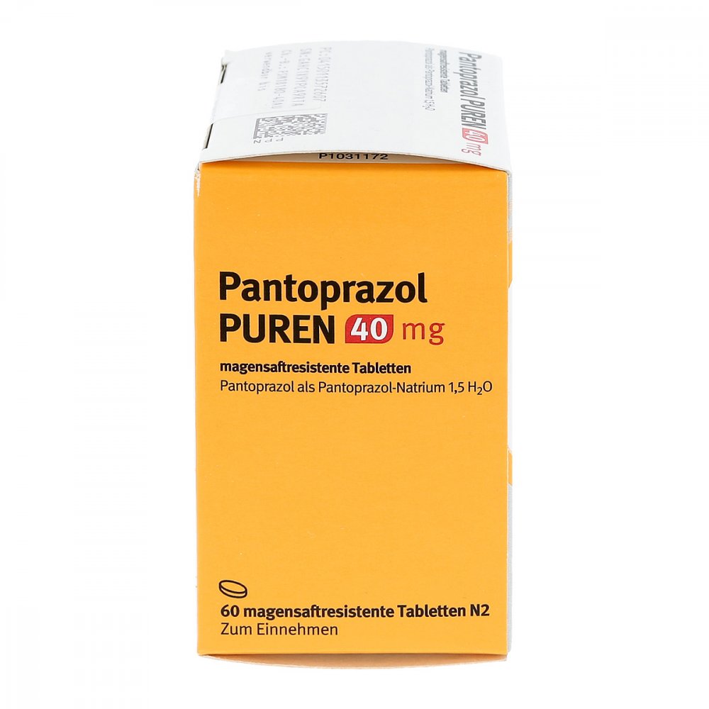 Pantoprazol Puren 40 mg magensaftresistent Tabletten 60 stk