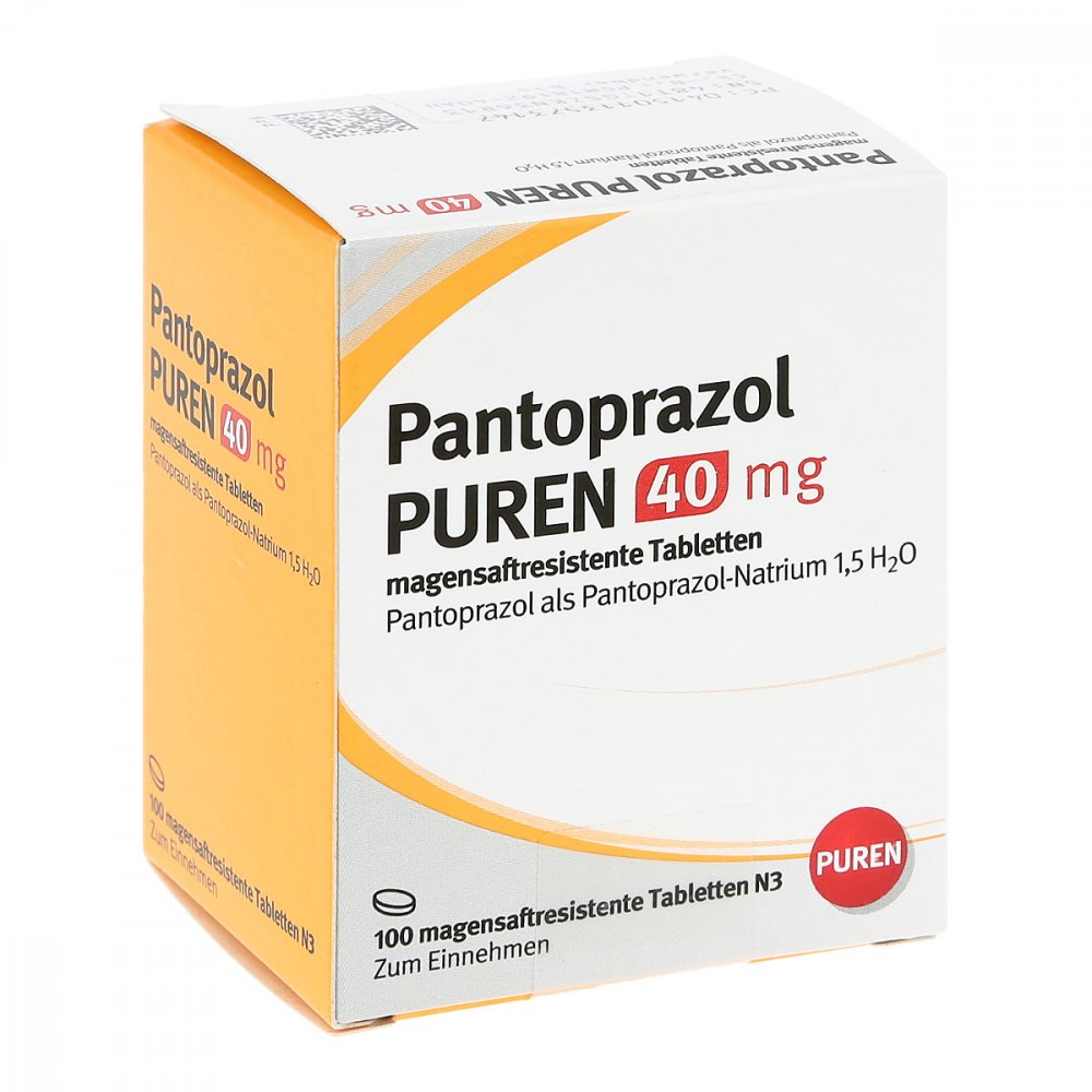Pantoprazol Puren 40 mg magensaftresistent Tabletten 100 stk