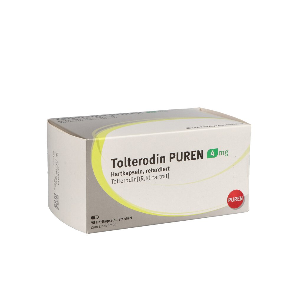 Tolterodin Puren 4 mg Hartkapseln retardiert 98 stk