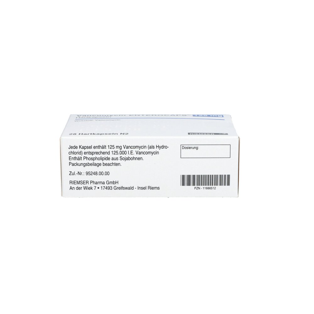 Vancomycin Enterocaps 125 mg Hartkapseln 28 stk