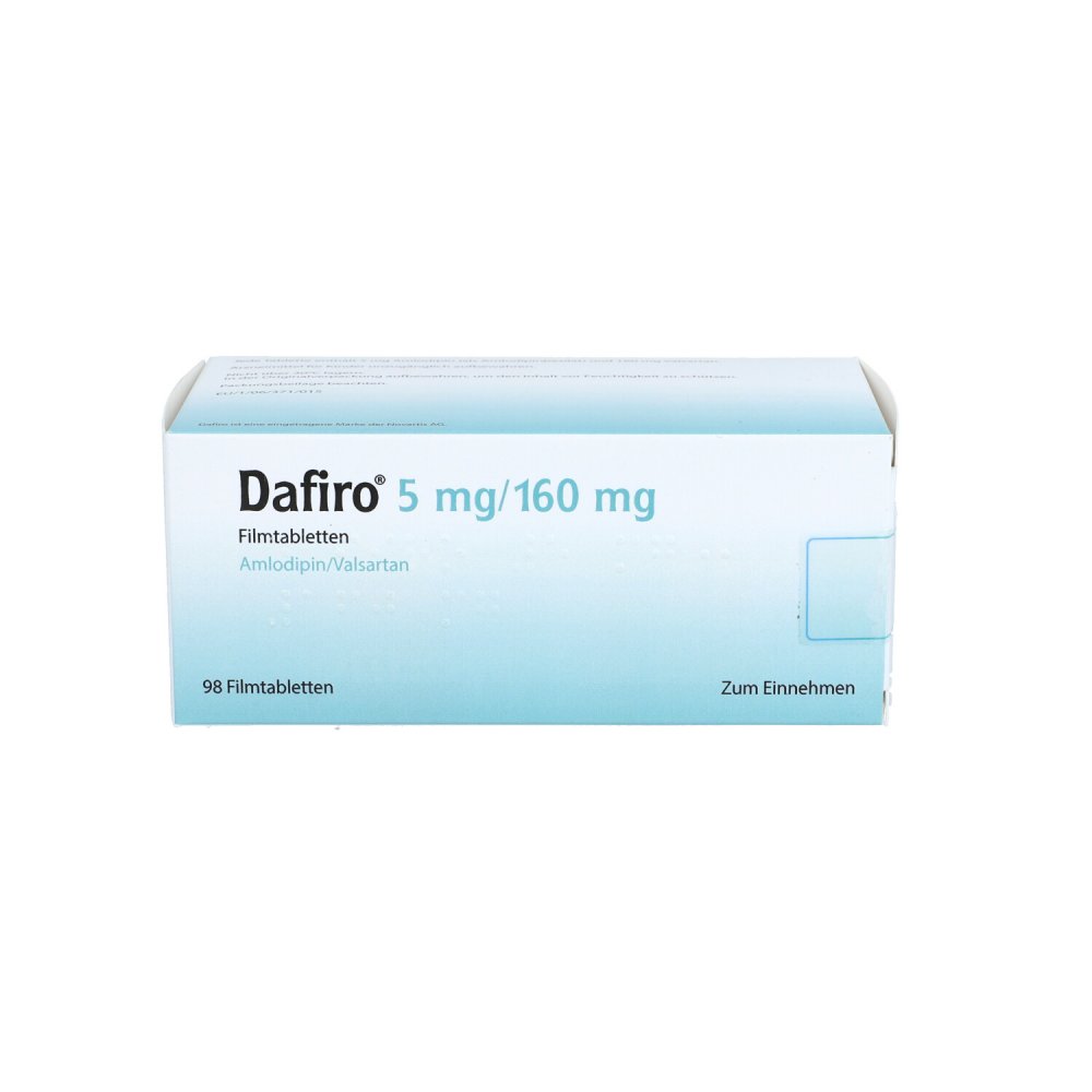 Dafiro 5mg/160mg 98 stk günstig bei apo.com