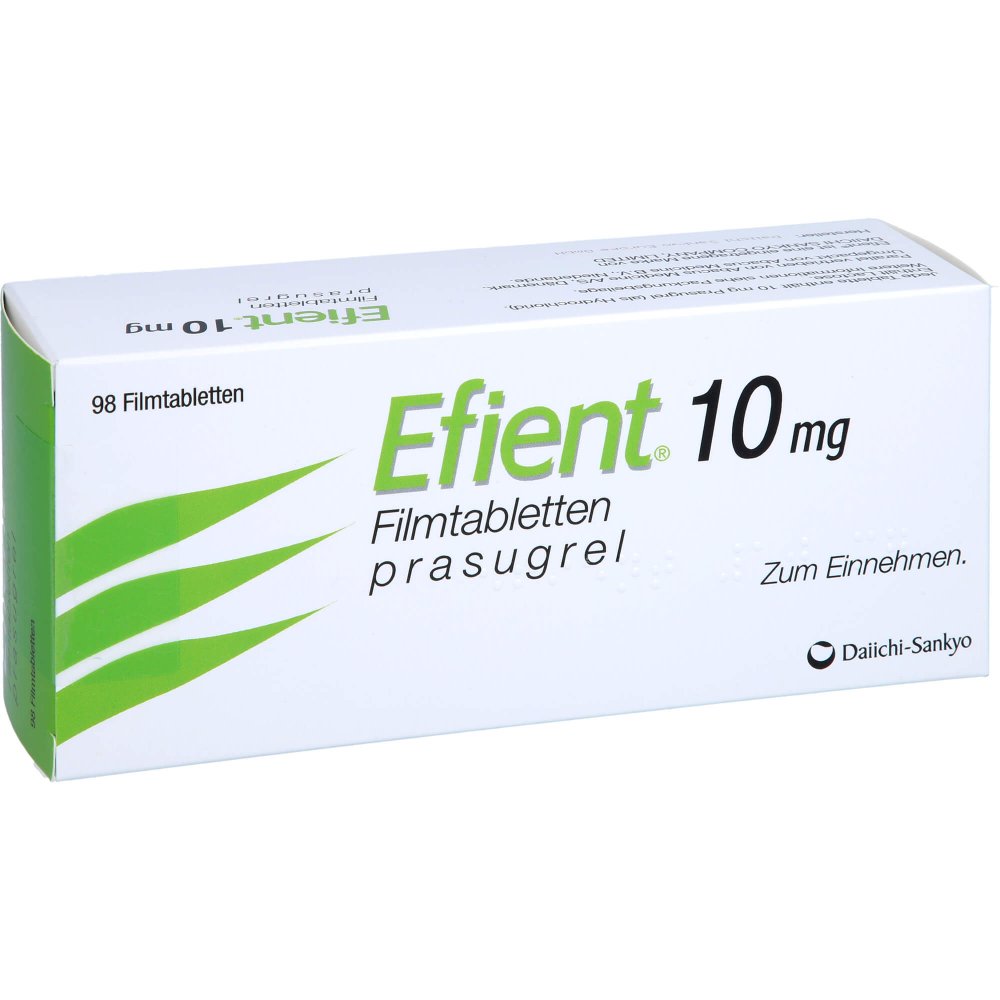 Efient 10mg 98 stk günstig in der Online Apotheke apo.com bestellen