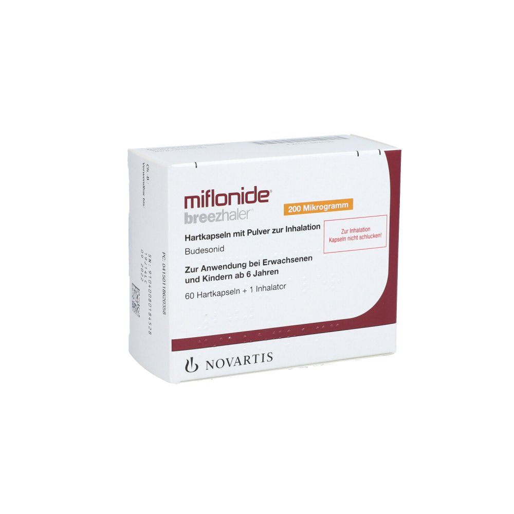 Miflonide Breezhaler 200 [my]g Hartkps.m.plv.z.inh 60 stk