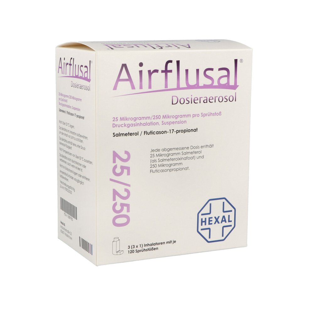 Airflusal Dosieraer.25 [my]g/250 [my]g/sprühst.3x1 3 stk