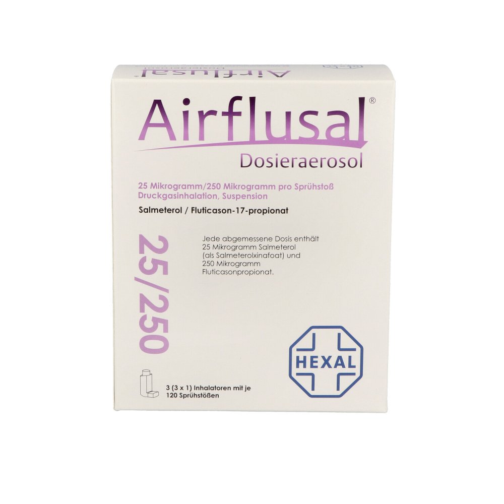 Airflusal Dosieraer.25 [my]g/250 [my]g/sprühst.3x1 3 stk