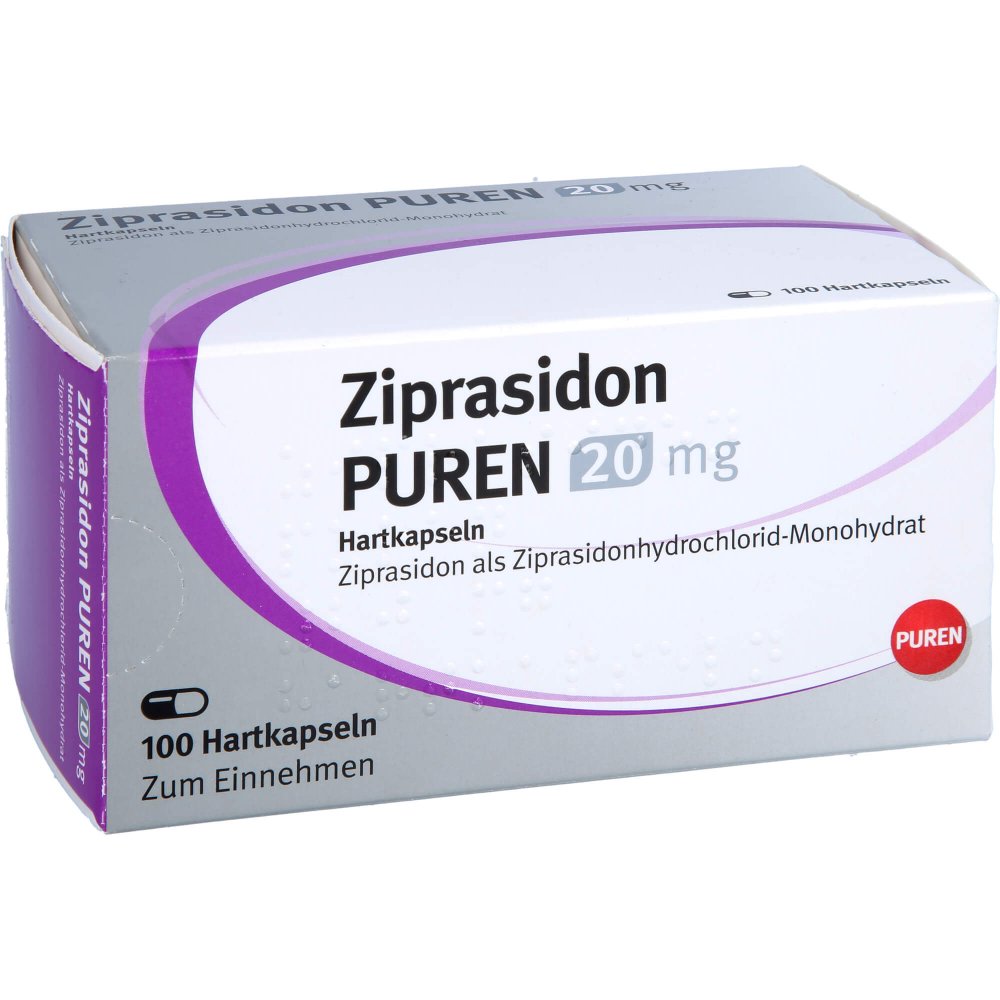 Ziprasidon Puren 20 mg Hartkapseln 100 stk günstig bei apo.com