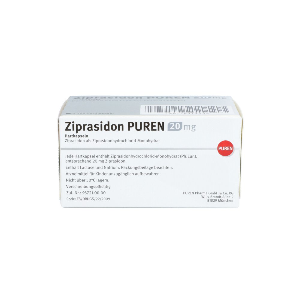 Ziprasidon Puren 20 mg Hartkapseln 100 stk günstig bei apo.com
