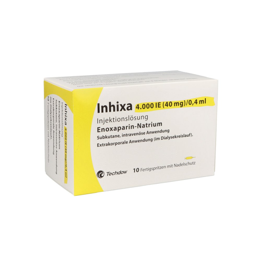 Inhixa 4.000 I.e. 40 mg/0,4 ml iniecto lsg.i.e.f.-sp. 10 stk
