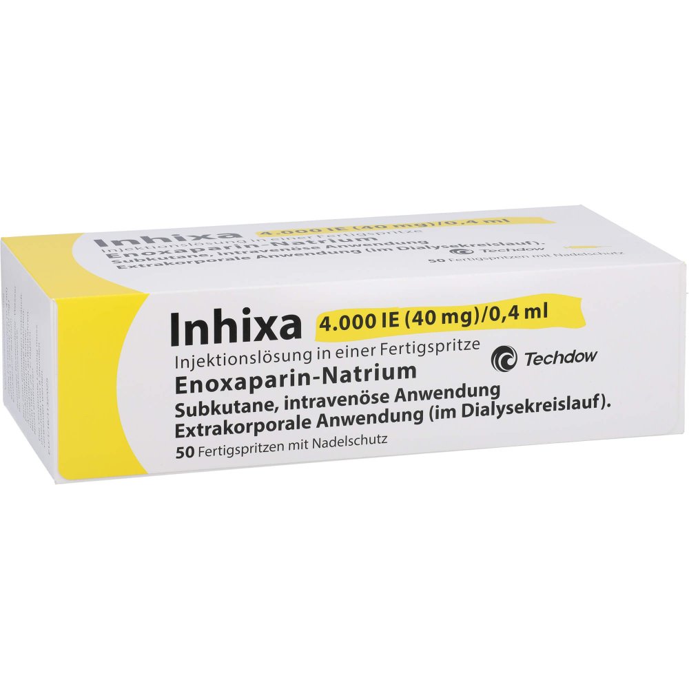 Inhixa 4.000 I.e. 40 mg/0,4 ml iniecto lsg.i.e.f.-sp. 50 stk