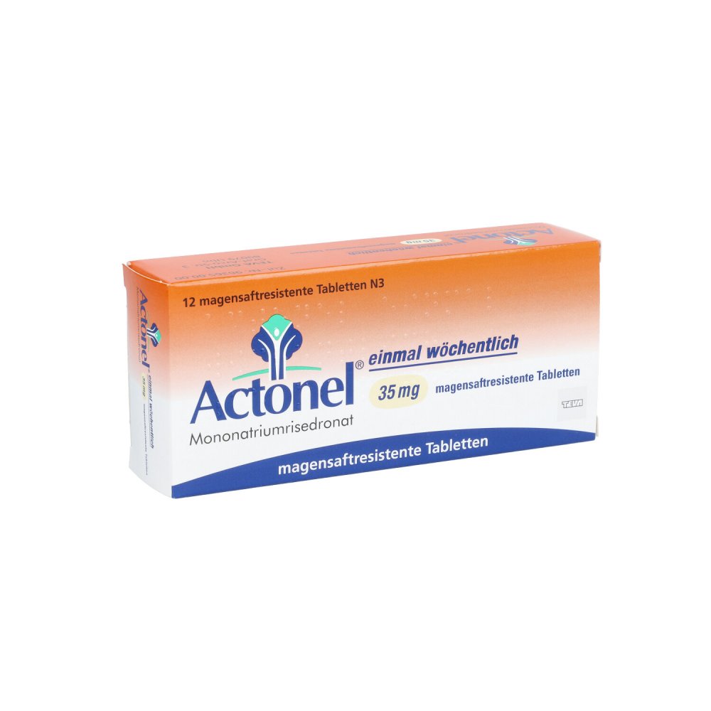 Actonel einmal wöchentlich 35 mg magensaftresistent Tab. 12 stk
