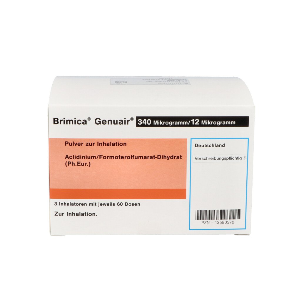 Brimica Genuair 340 [my]g/12 [my]g Plv.z.inhalatio 3 stk