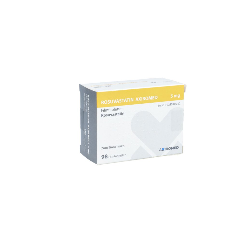 Rosuvastatin Axiromed 5 mg Filmtabletten 98 stk