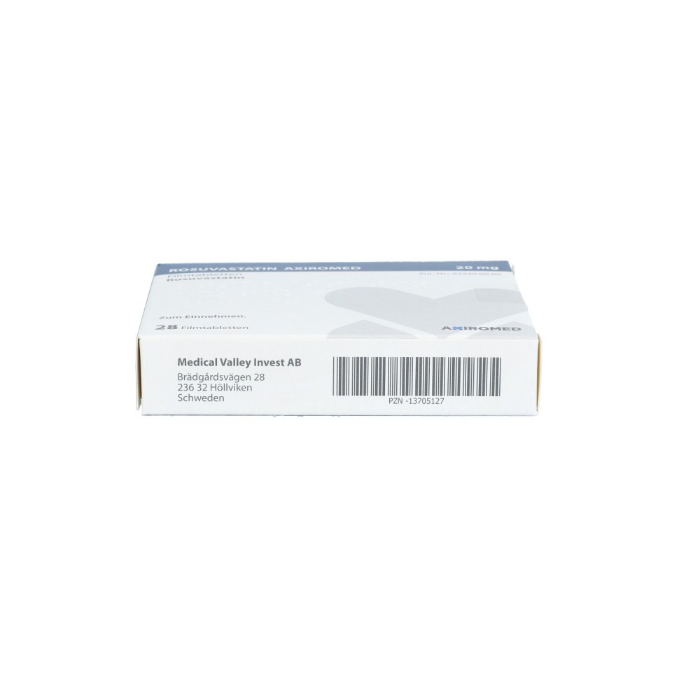 Rosuvastatin Axiromed 20 mg Filmtabletten 28 stk