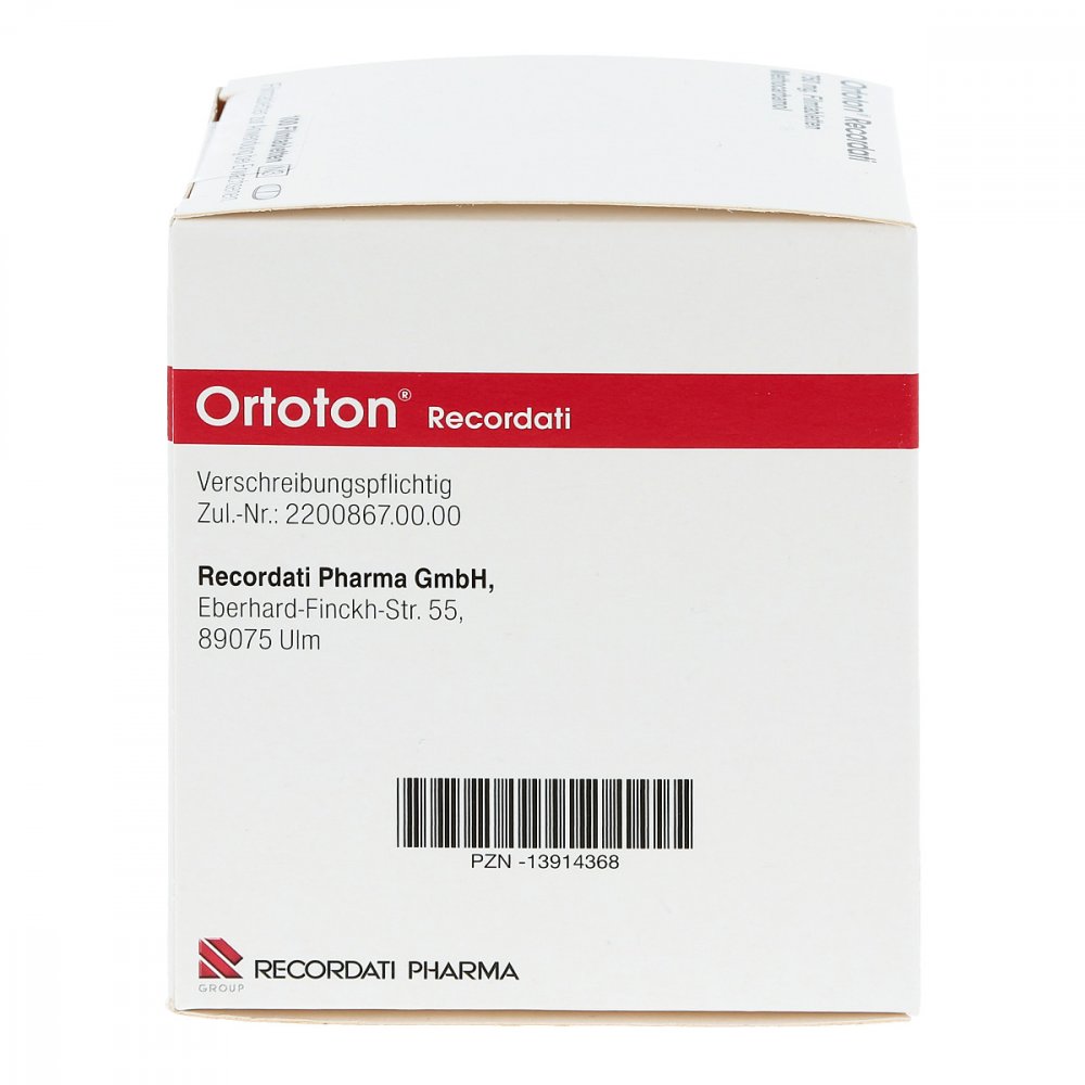 Ortoton Recordati 750 mg Filmtabletten 100 stk